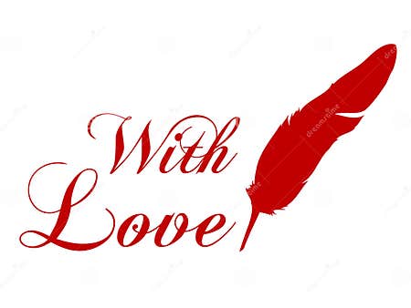 With feather and text stock vector. Illustration of word - 12785427