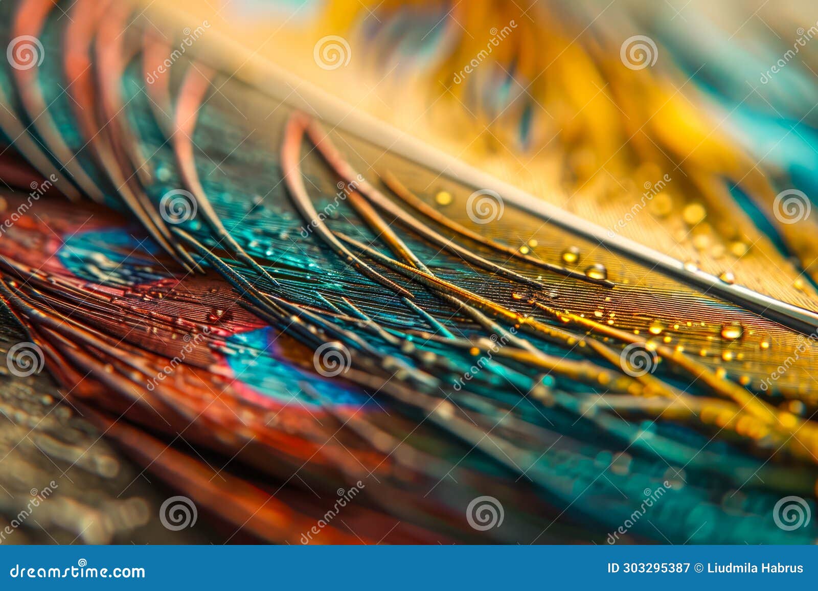 Feather Texture with Quills and Color Stock Illustration - Illustration ...