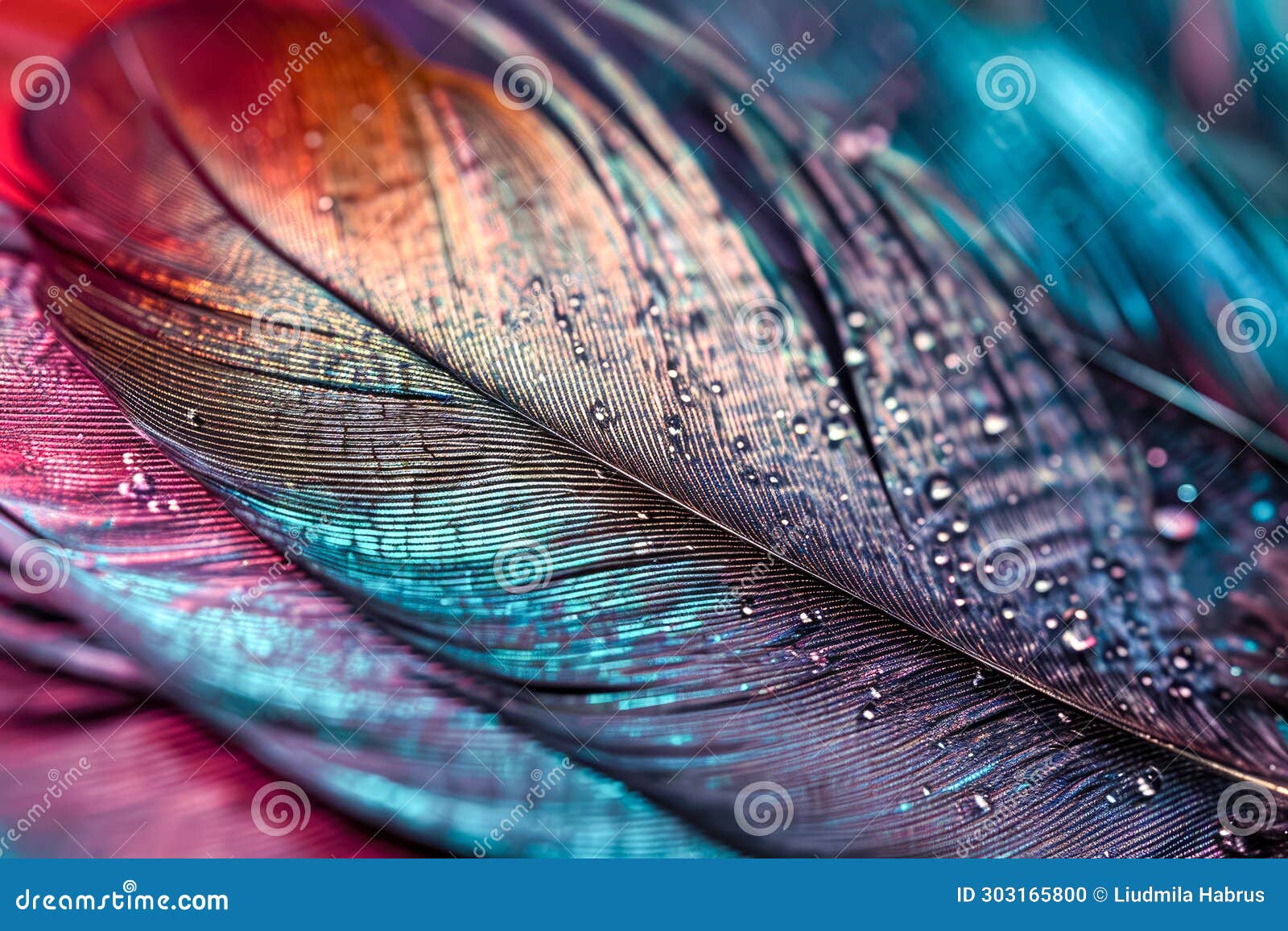 Feather Texture with Quills and Color Stock Illustration - Illustration ...