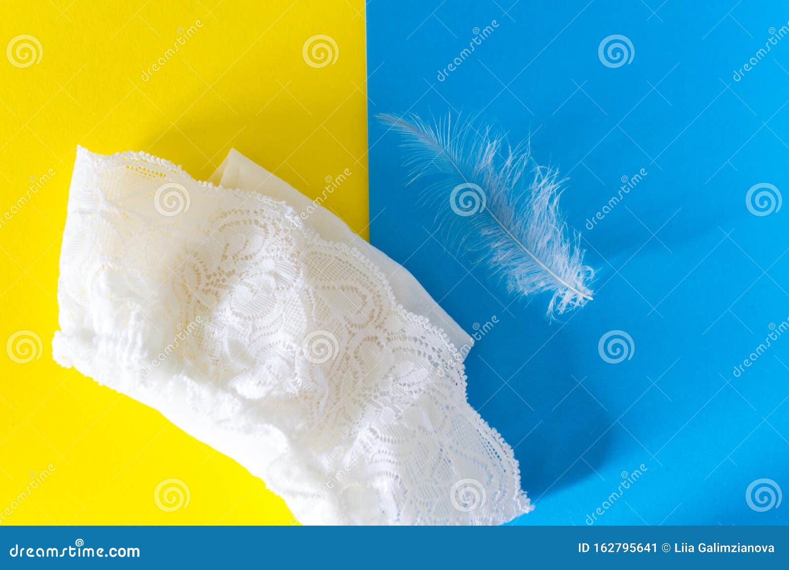 Feather and White Wedding Stocking Stock Image - Image of elegance ...