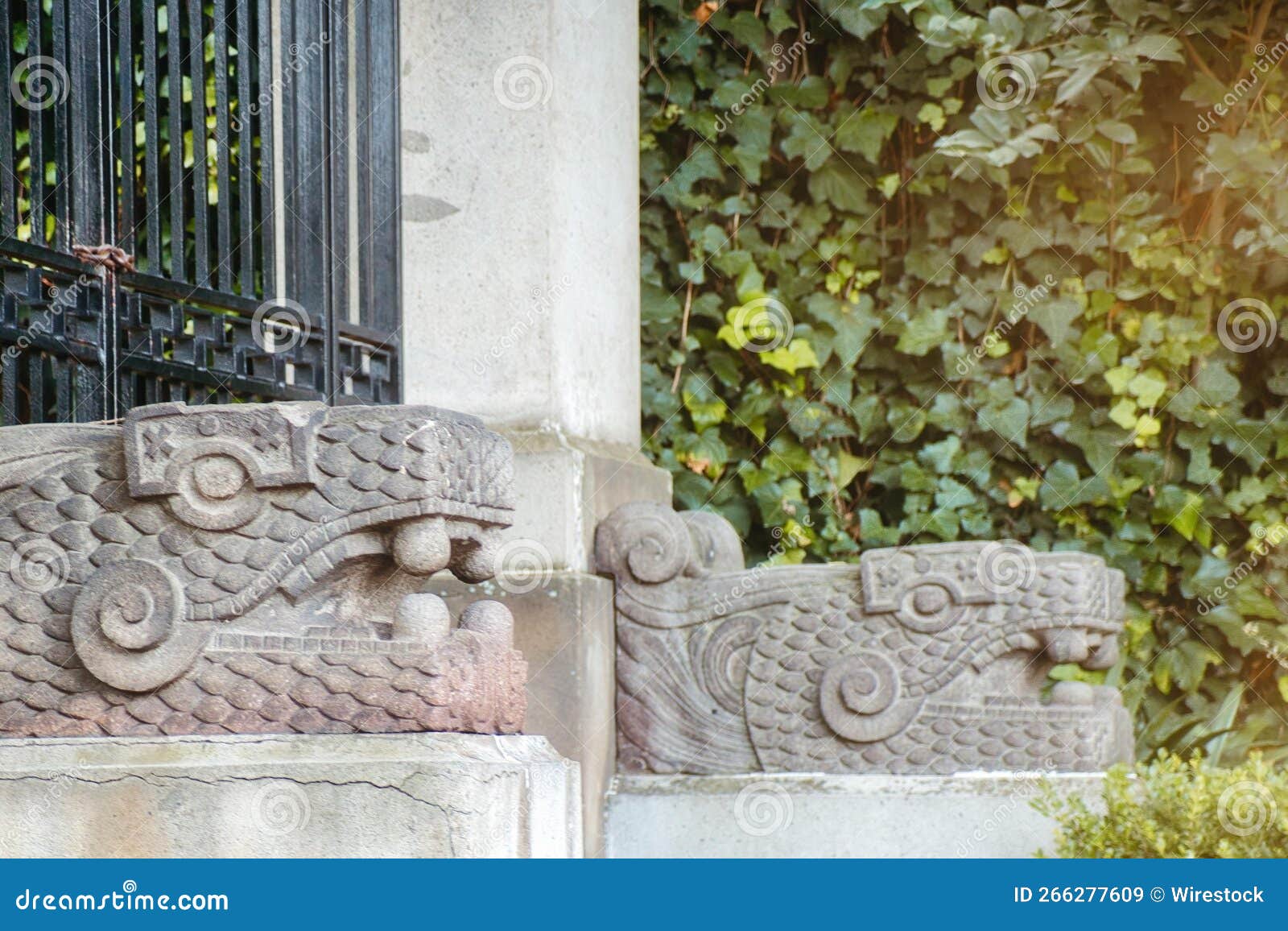 Feathered Serpent Rock in Chapultepec Castle Editorial Stock Image ...
