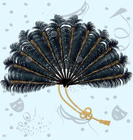 Feathers fan stock vector. Illustration of object, enigma - 19066256
