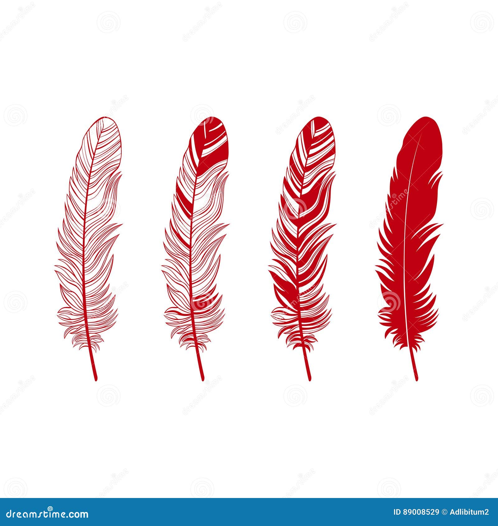 Feathers stock vector. Illustration of antique, sign - 89008529