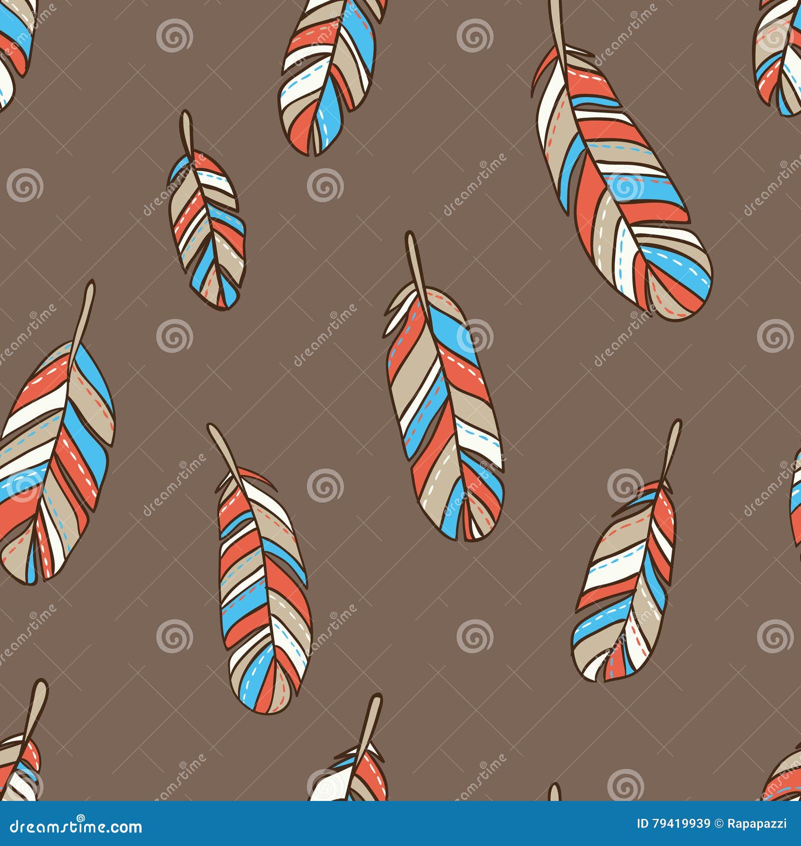 Feathers stock vector. Illustration of drawing, culture - 79419939