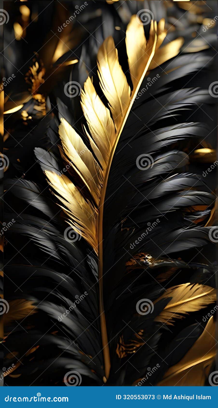 Feathers are a Symbol of Beauty and the Beast Stock Illustration ...
