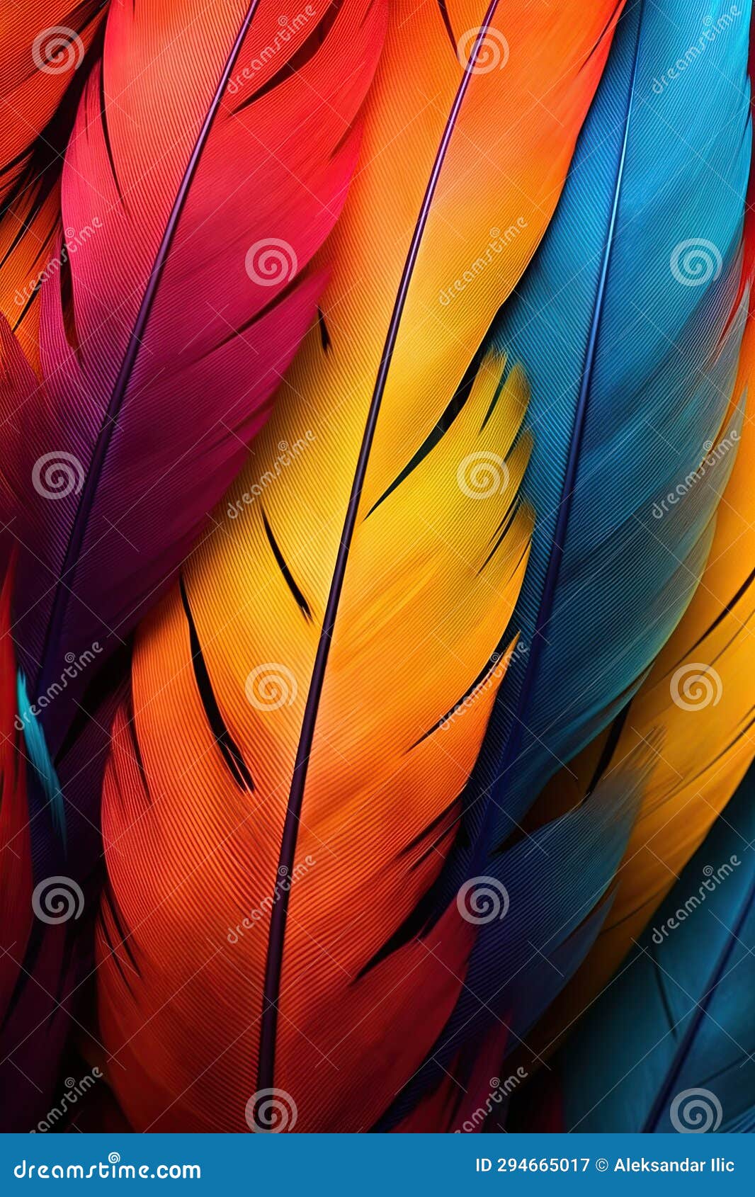 Feathers Wallpaper Design for Smartphone Screen. Ai Generative Stock ...