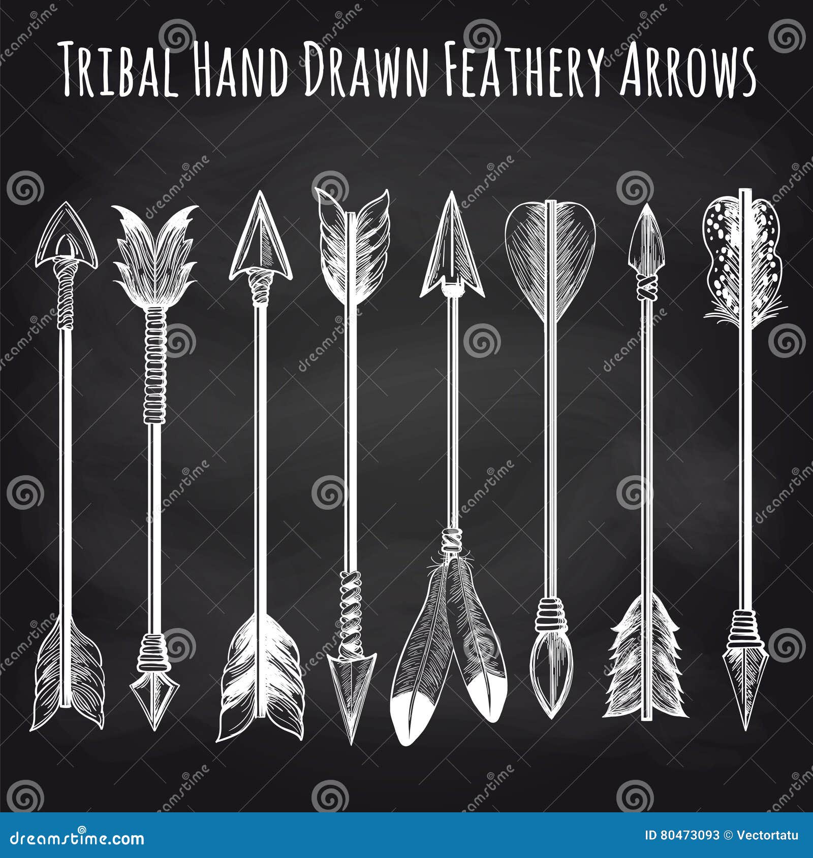 Arrows Collection. Big Set Of Arrows Vector Icons, Isolated On White ...