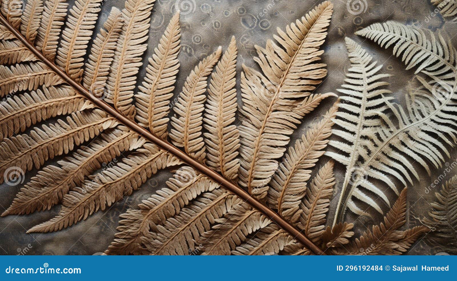 A Feathery and Compound Fern Leaf with Intricate Patterns Stock ...