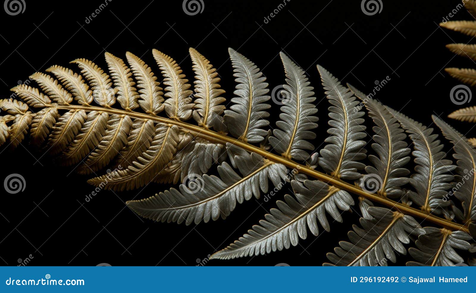 A Feathery and Compound Fern Leaf with Intricate Patterns Stock ...