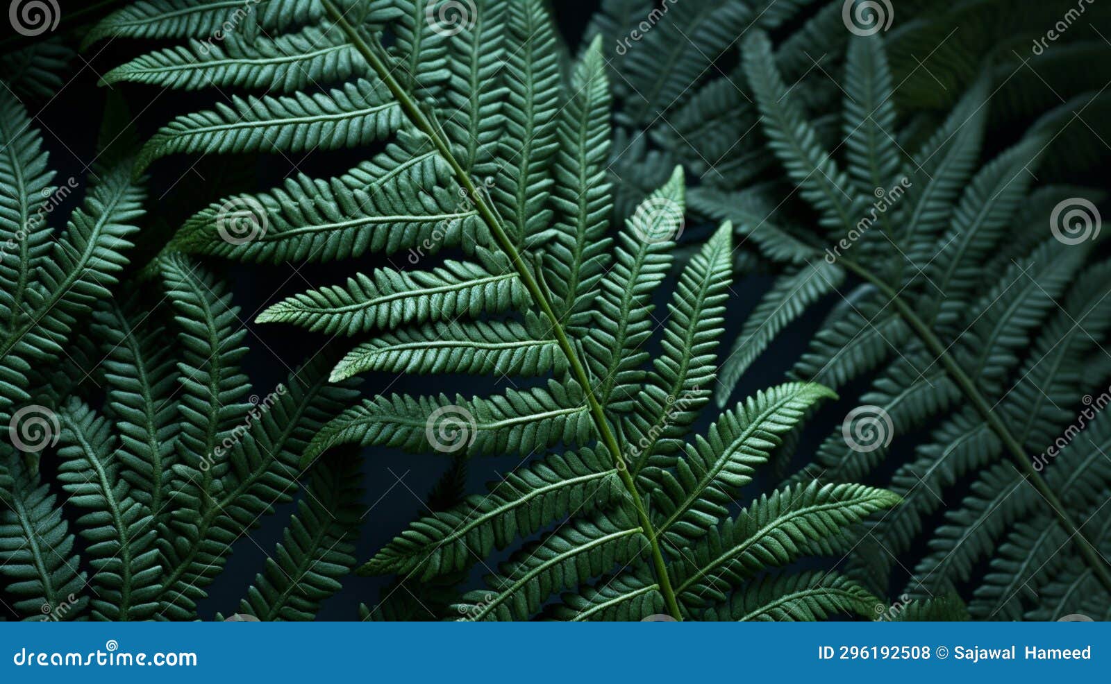 A Feathery and Compound Fern Leaf with Intricate Patterns Stock ...
