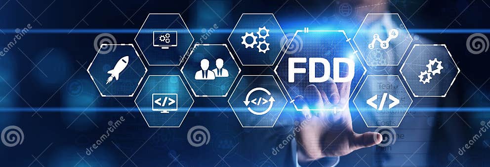 Feature-Driven Development FDD for Agile Software Projects Stock Photo ...