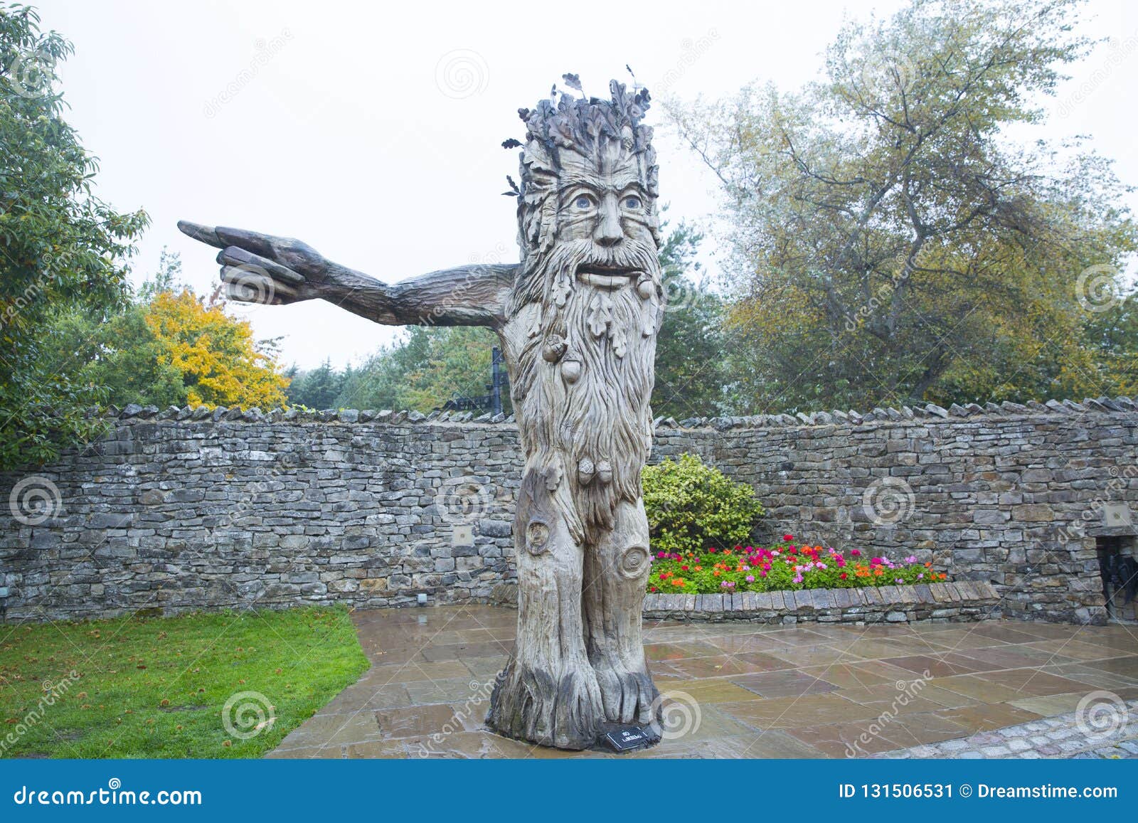 Feature in the Forbidden Corner, North Yorkshire Stock Image - Image of ...