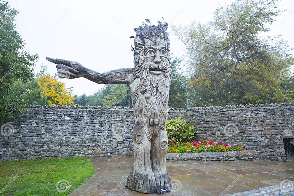 Feature in the Forbidden Corner, North Yorkshire Stock Image - Image of ...