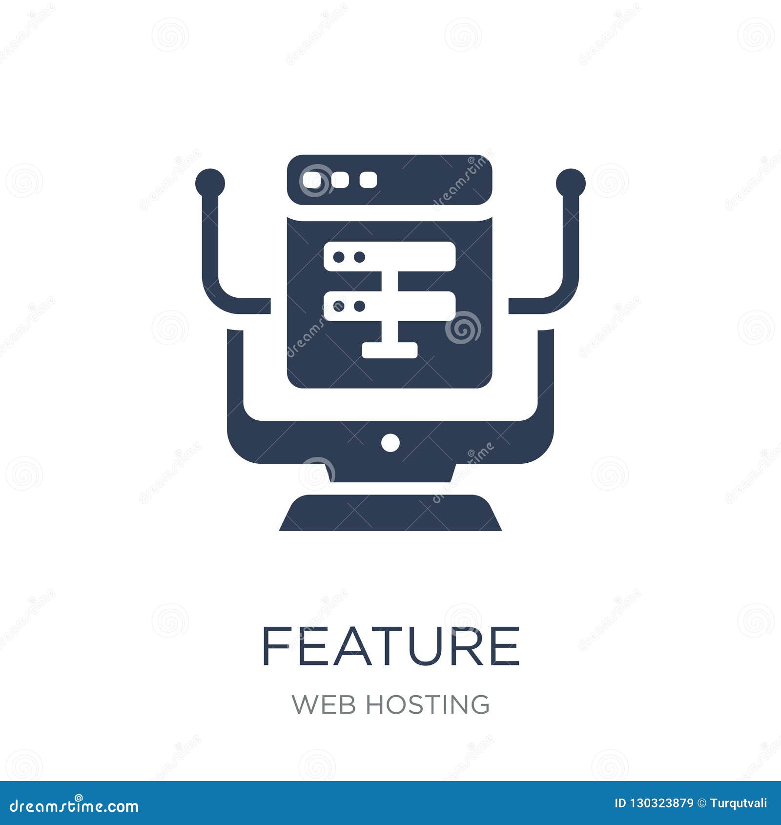 Feature Icon. Trendy Flat Vector Feature Icon on White Background from ...