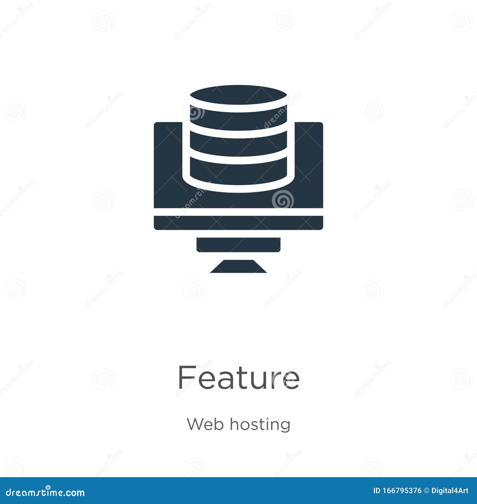 Feature Icon Vector. Trendy Flat Feature Icon from Web Hosting ...
