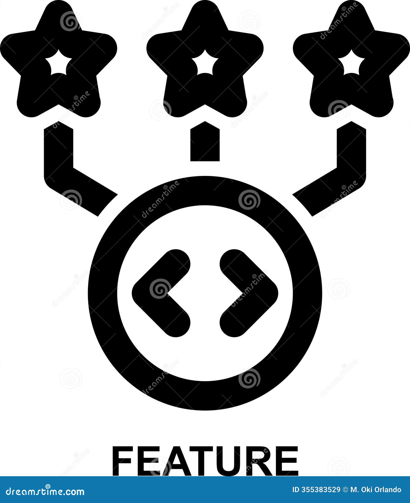 Feature Software Application Programming Program Product Outline Icon Stock Vector