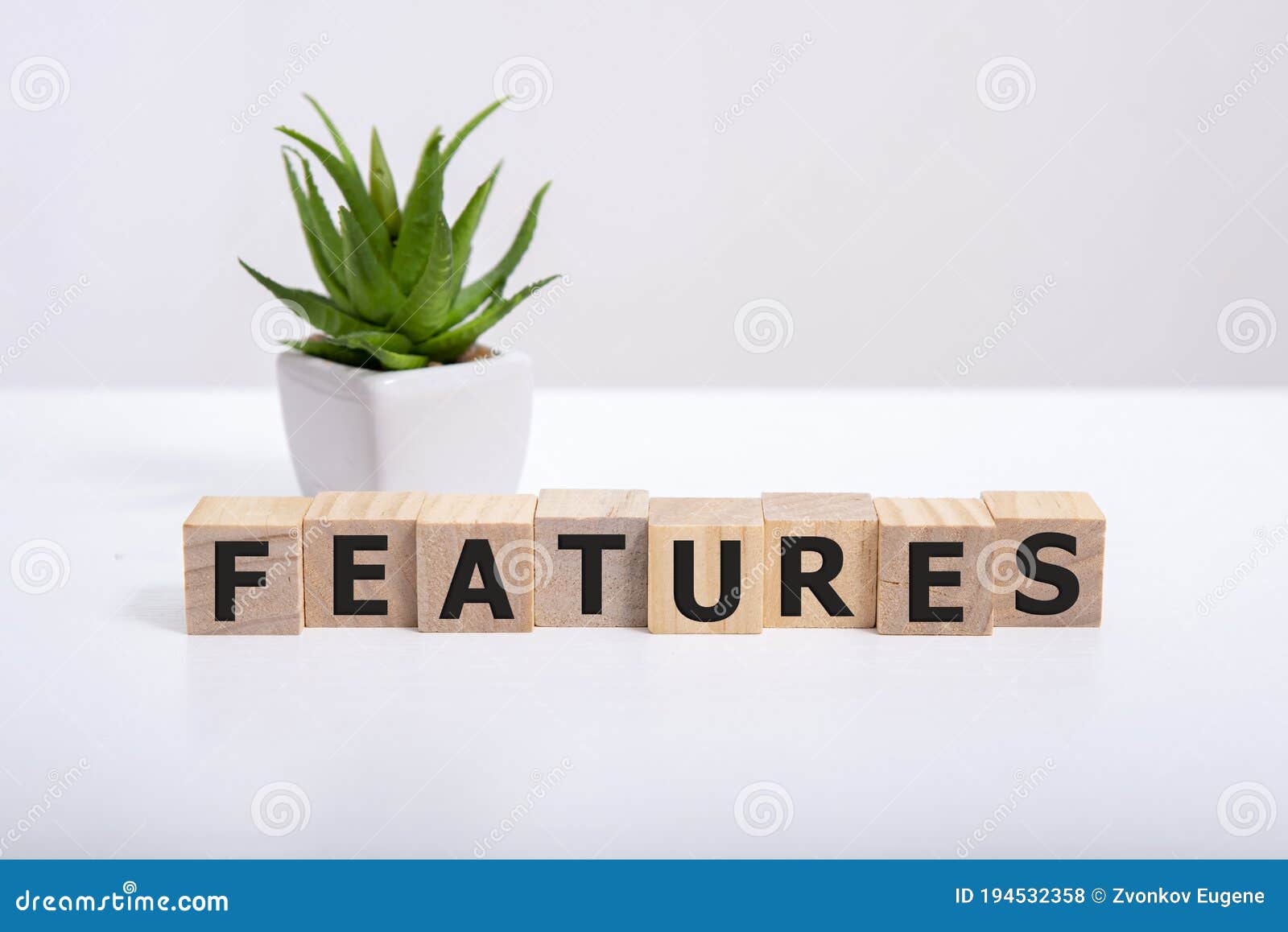 FEATURE Word Written On Wooden Blocks On Light Blue Background Royalty ...