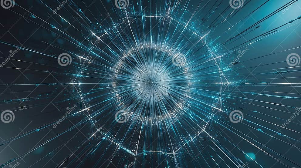 Featured Abstract Data Visualization in Round Shape Stock Illustration ...