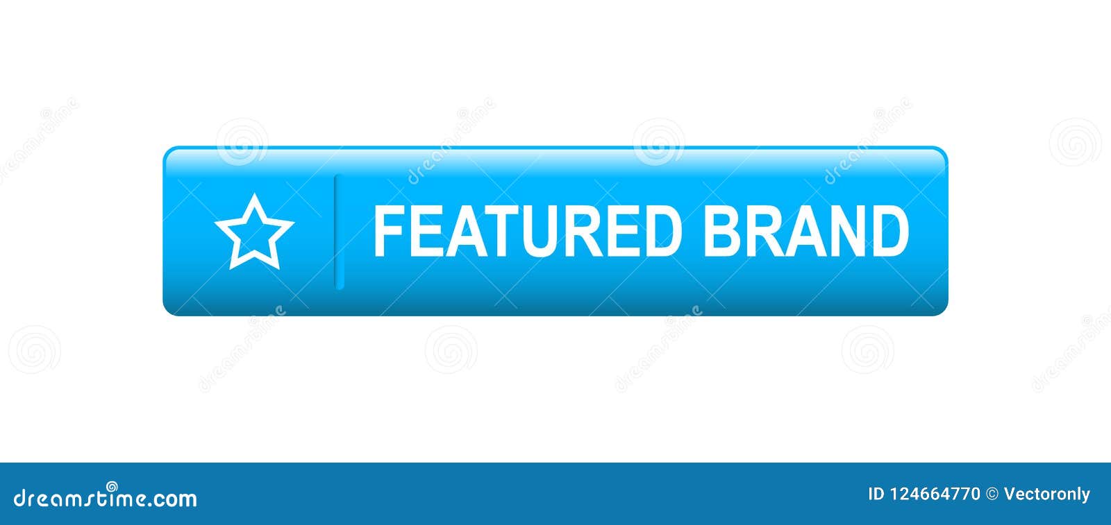 Featured brand stock illustration. Illustration of advertising - 124664770