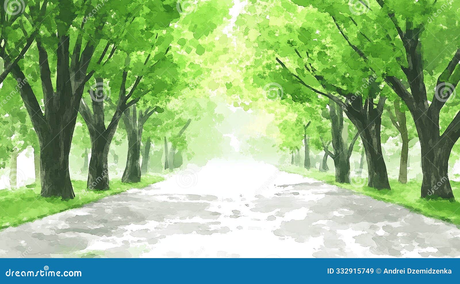 Featured in this Illustration is a City Plan with Trees and Pathways ...