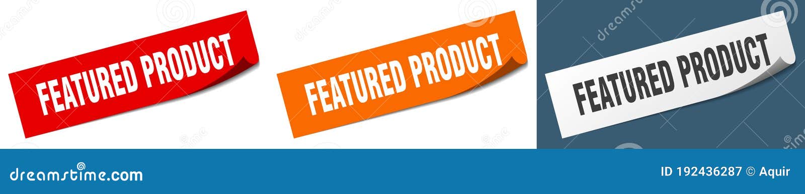 Featured Product Banner. Featured Product Speech Bubble Label Set ...