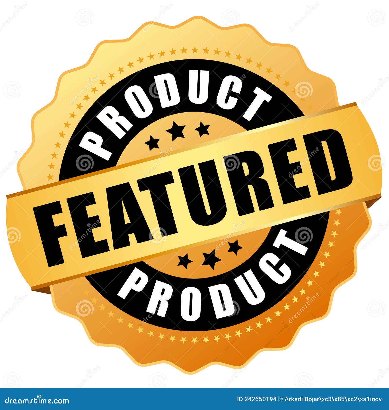 Featured Product Sticker. Featured Product Sign On Transparent ...