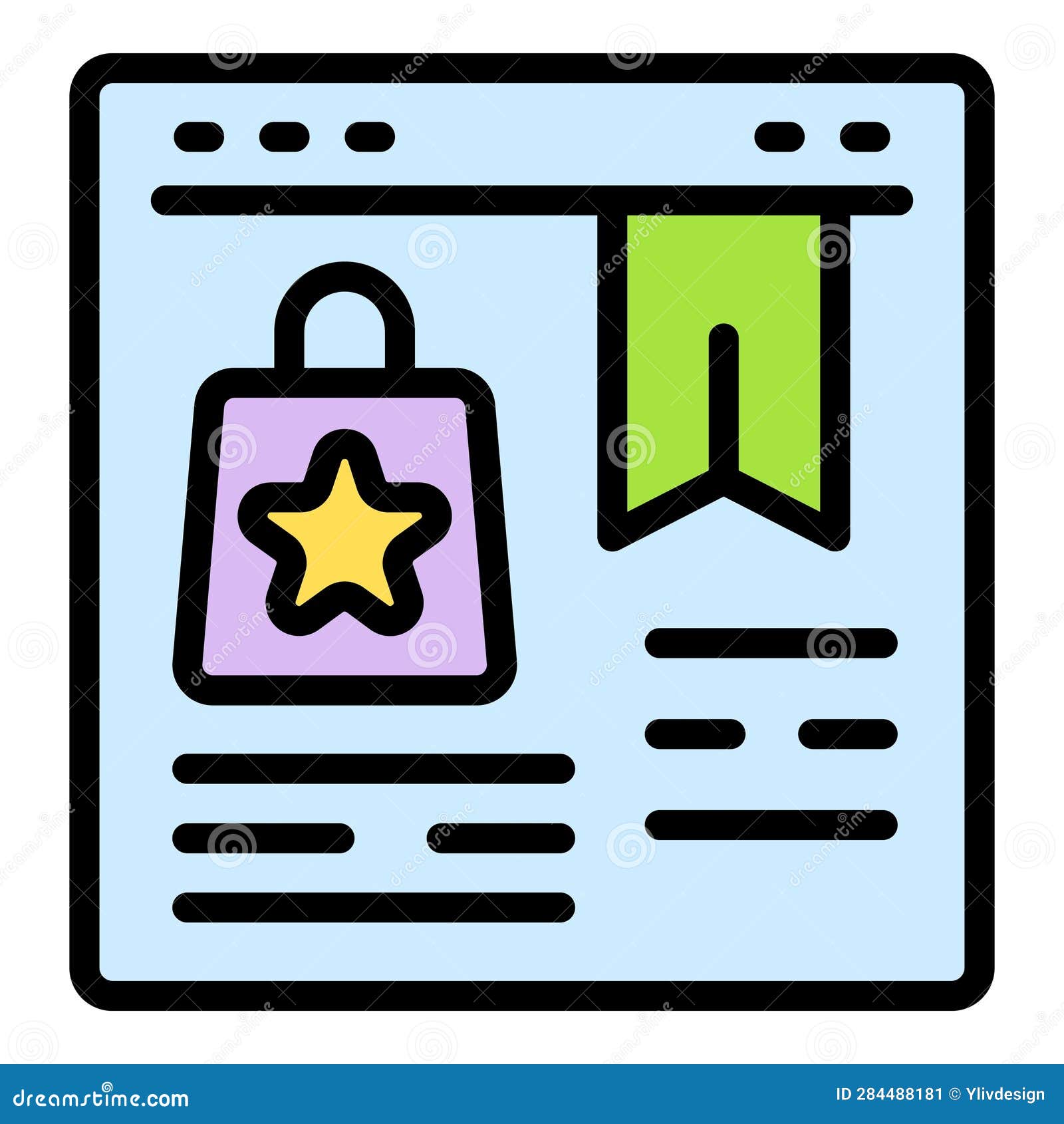 Featured Product Icon Vector Flat Stock Illustration - Illustration of ...