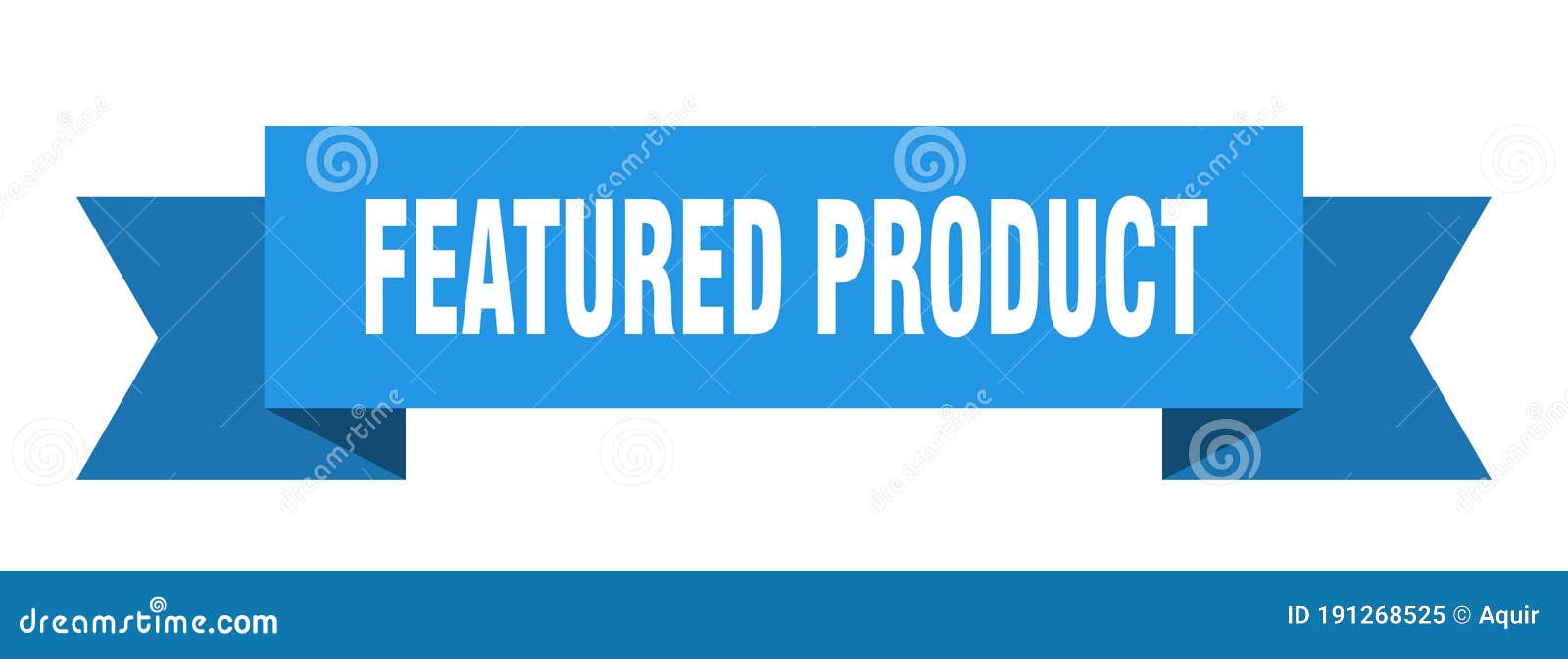 Featured product ribbon. stock vector. Illustration of sign - 191268525