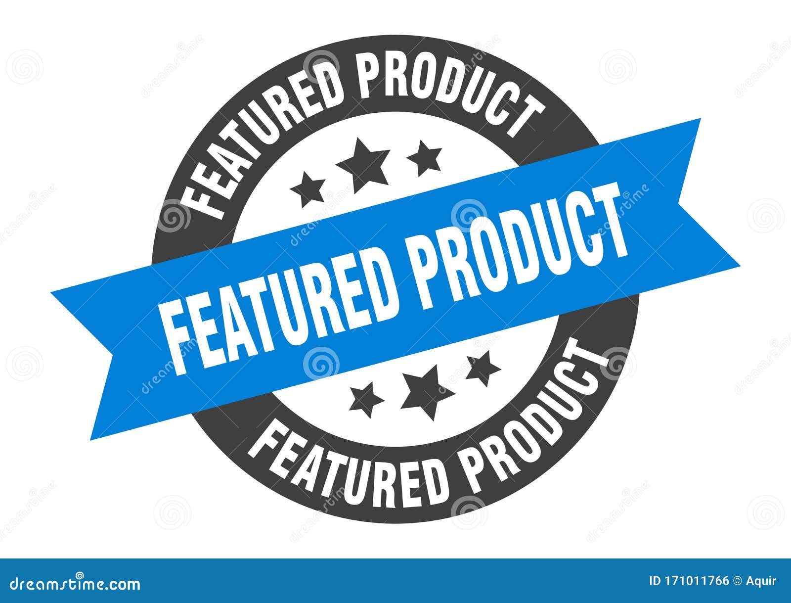 Featured Product Sign. Featured Product Round Ribbon Sticker Stock ...