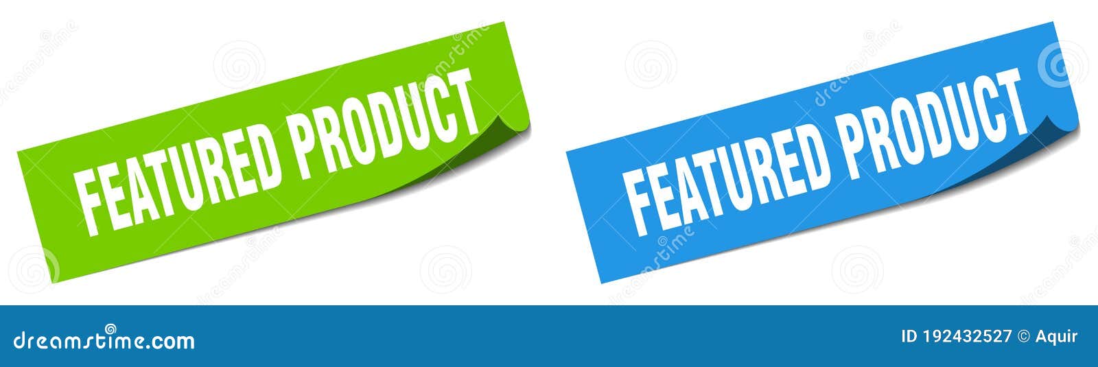 Featured Product Sticker. Featured Product Sign Set Stock Vector ...