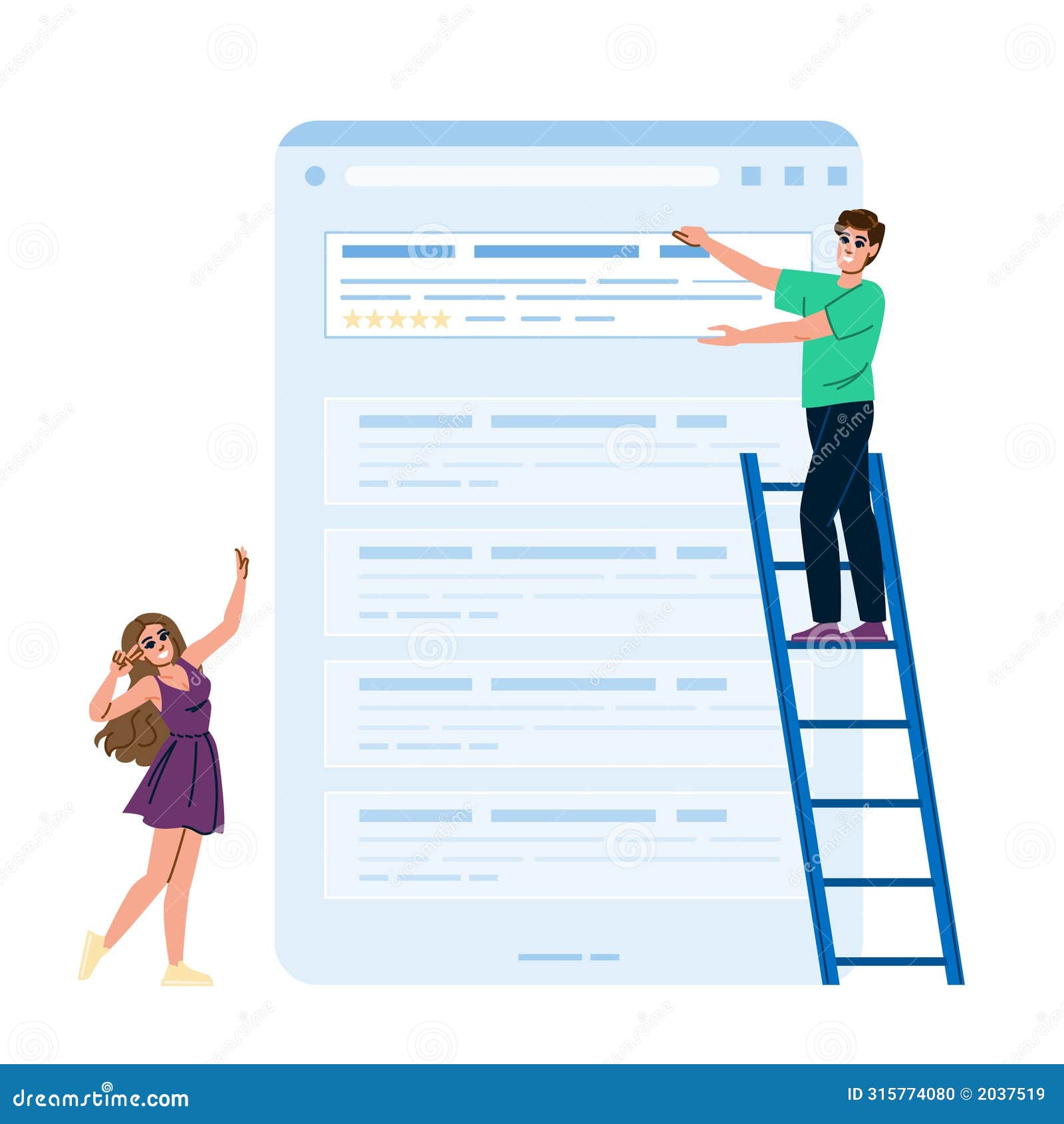 Featured snippet vector stock vector. Illustration of keyword - 315774080