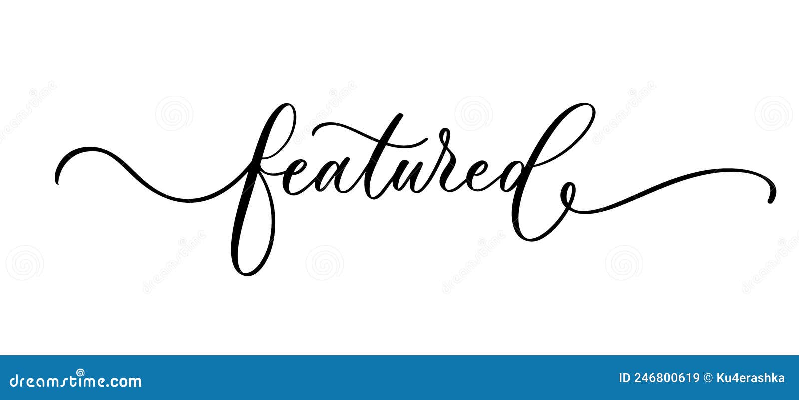 Featured - Typography Lettering Quote, Brush Calligraphy Banner with ...