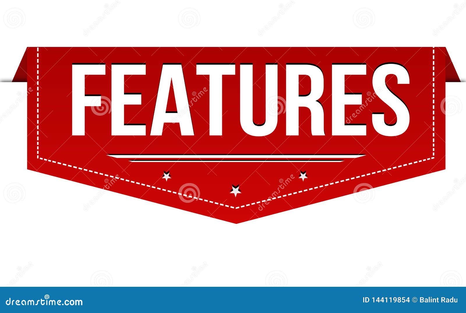 Features Banner Design Vector Illustration | CartoonDealer.com #144119854