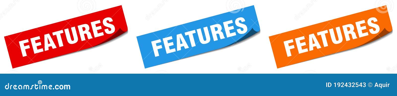 Features Banner Design Vector Illustration | CartoonDealer.com #144119854