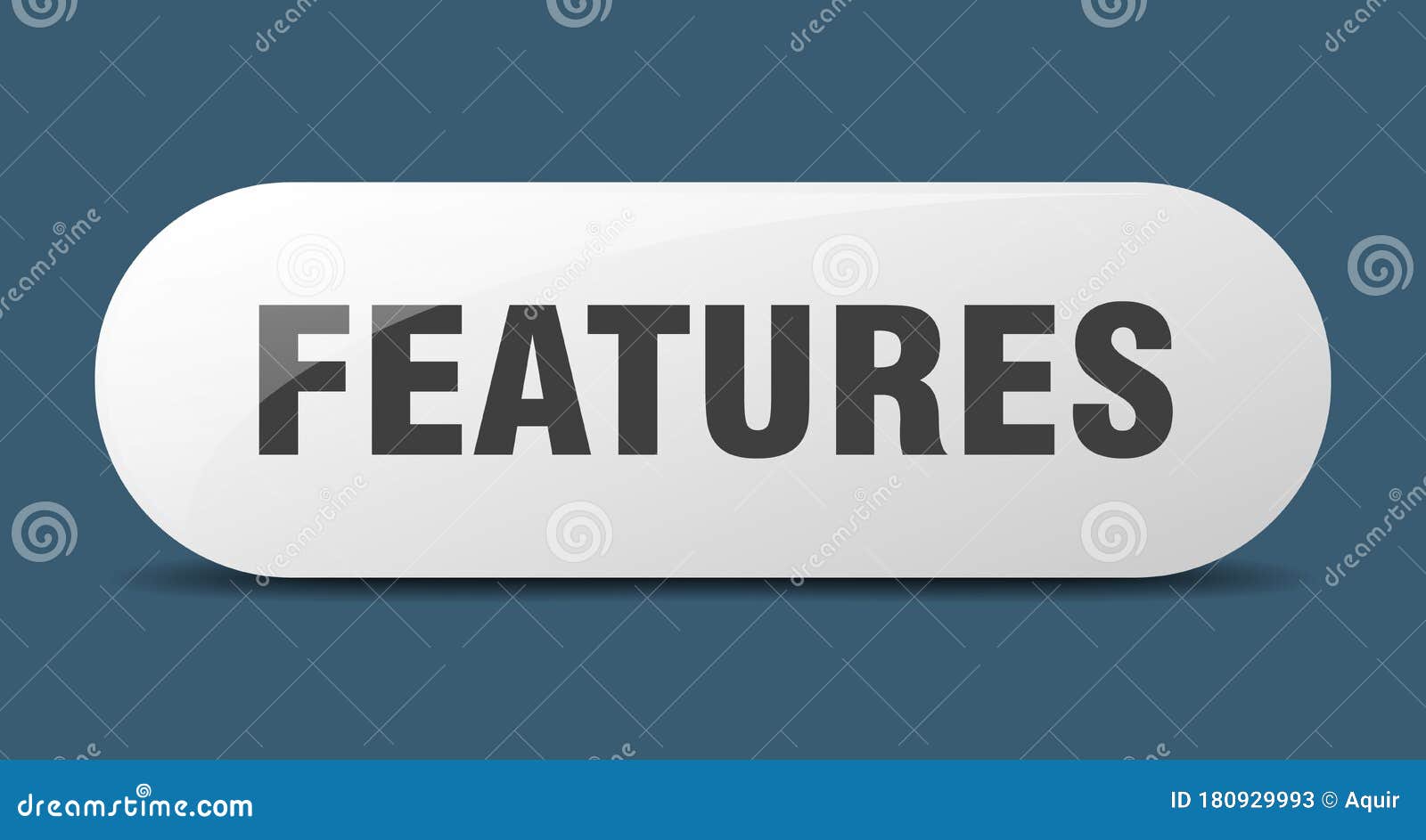 Features Button. Features Sign. Key. Push Button Stock Vector ...