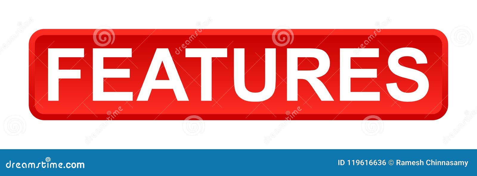 Features button stock vector. Illustration of data, communication ...