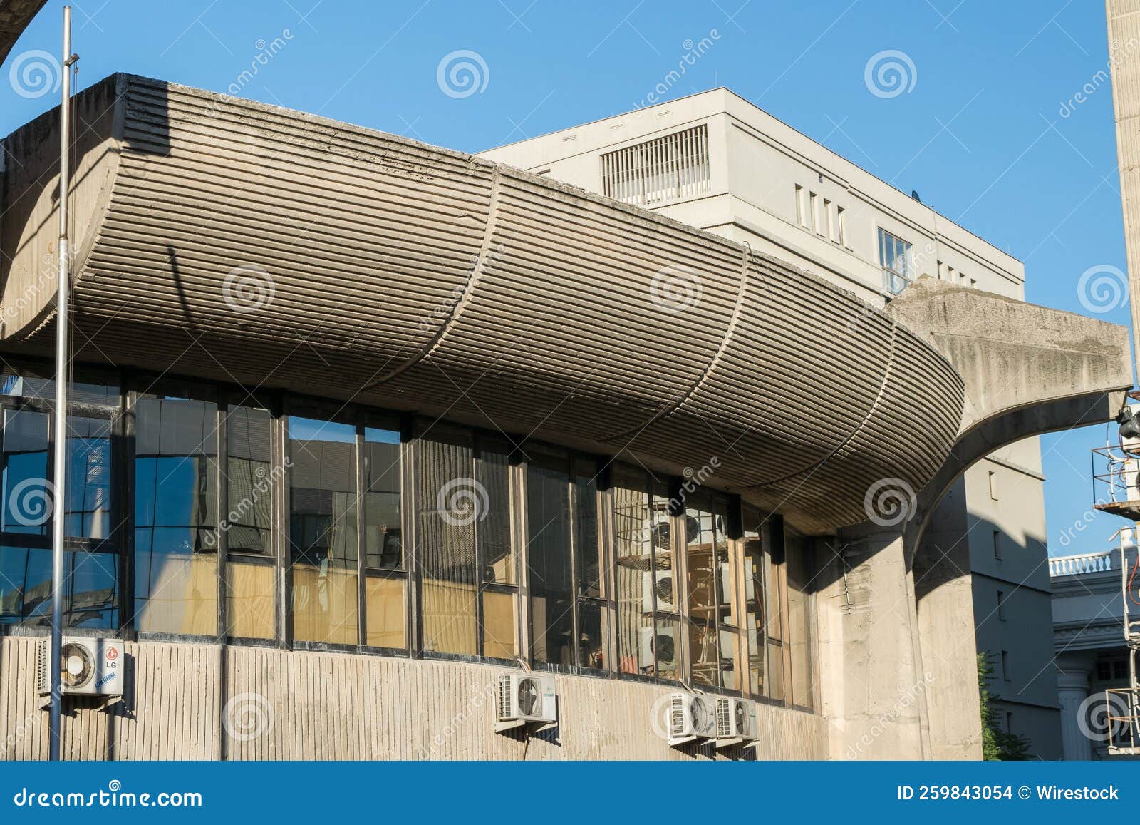 Features of the Central Post Office in Skopje, North Macedonia, Example ...