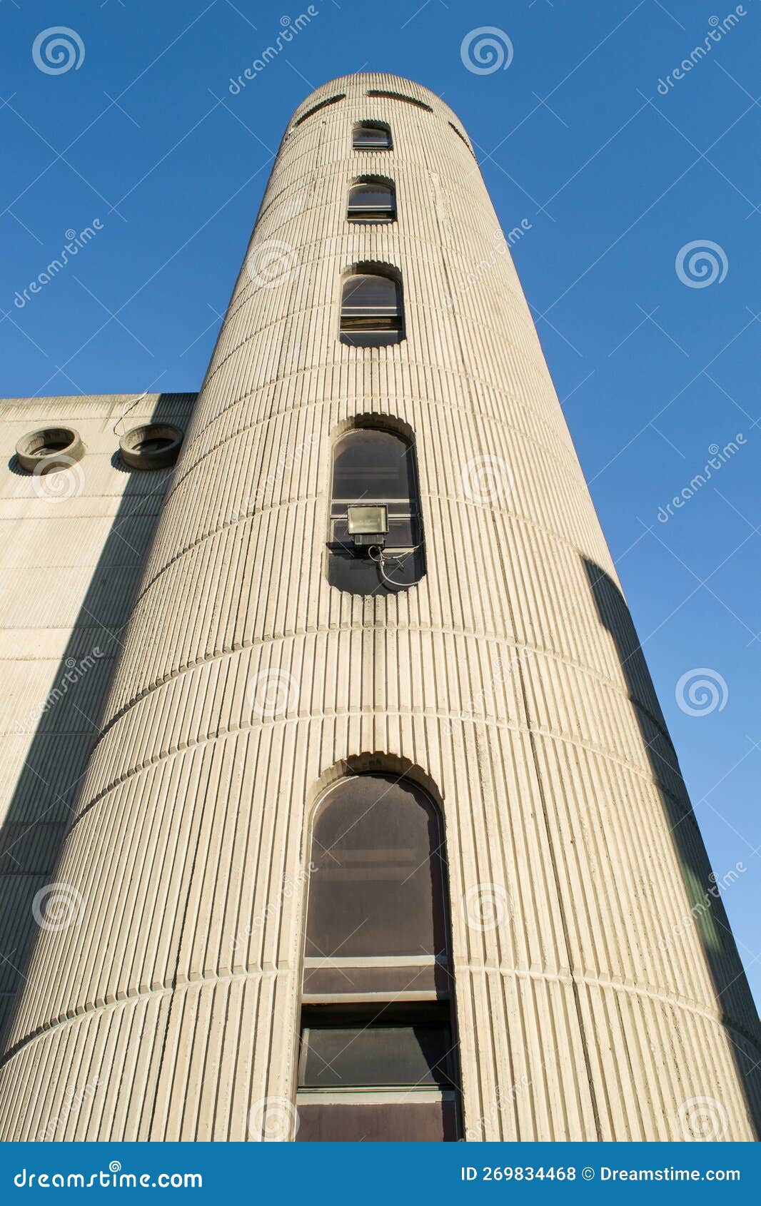 Example Of Brutalist Architecture Style. Details Of Brutalist Concrete ...