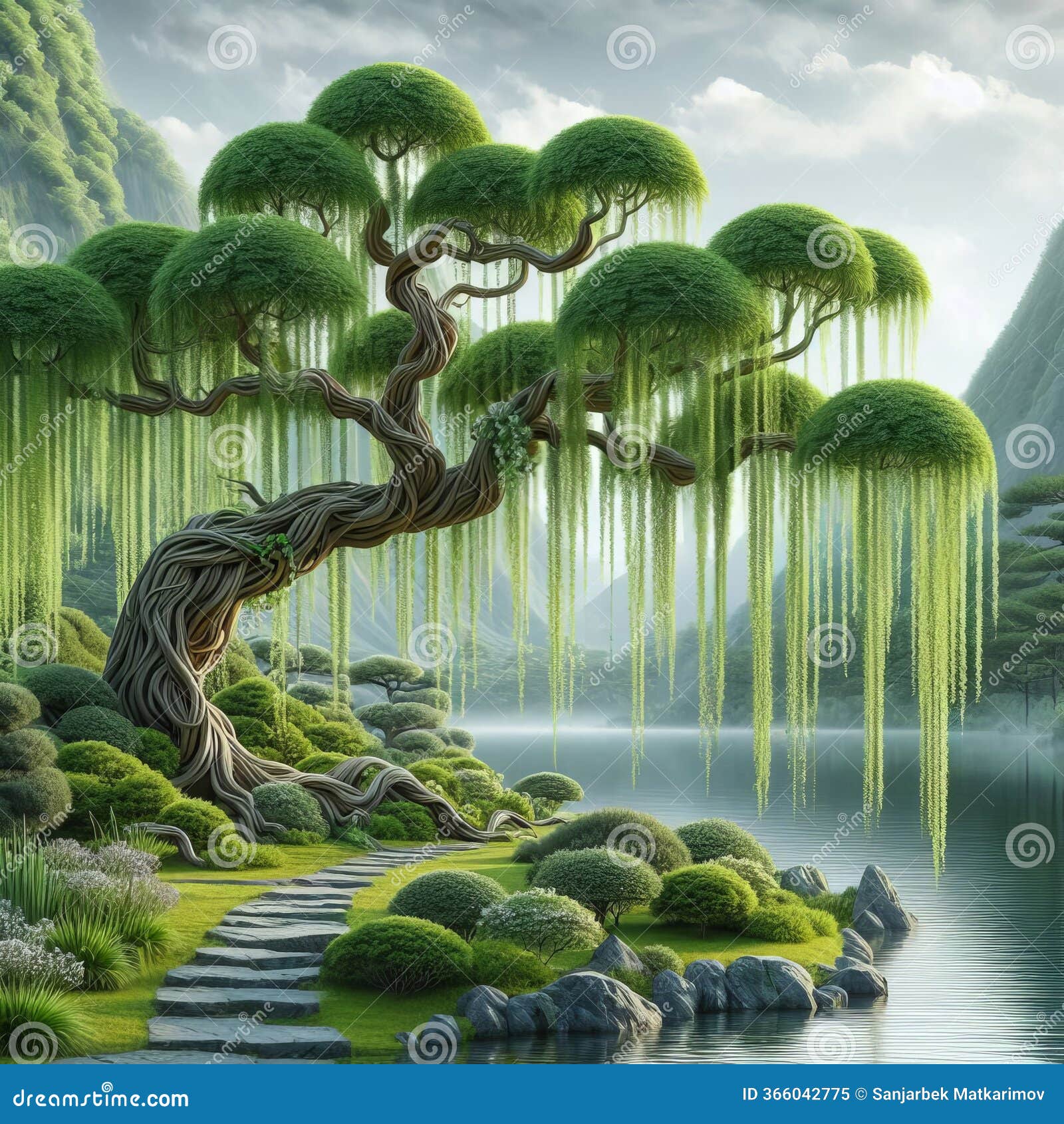 Features Drooping Branches That Create A Weeping Appearance Add Stock ...