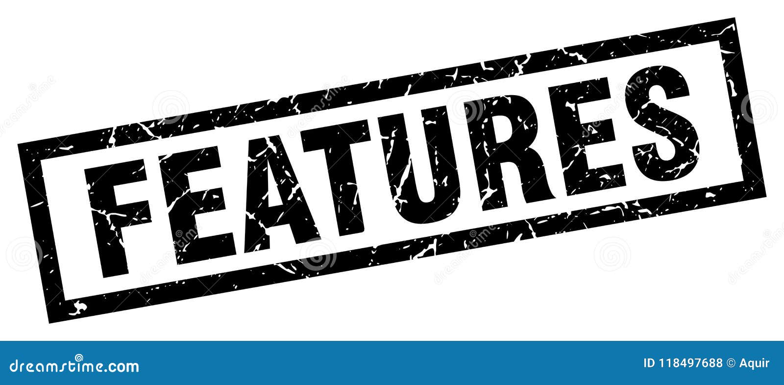 Features stamp stock vector. Illustration of grunge - 118497688