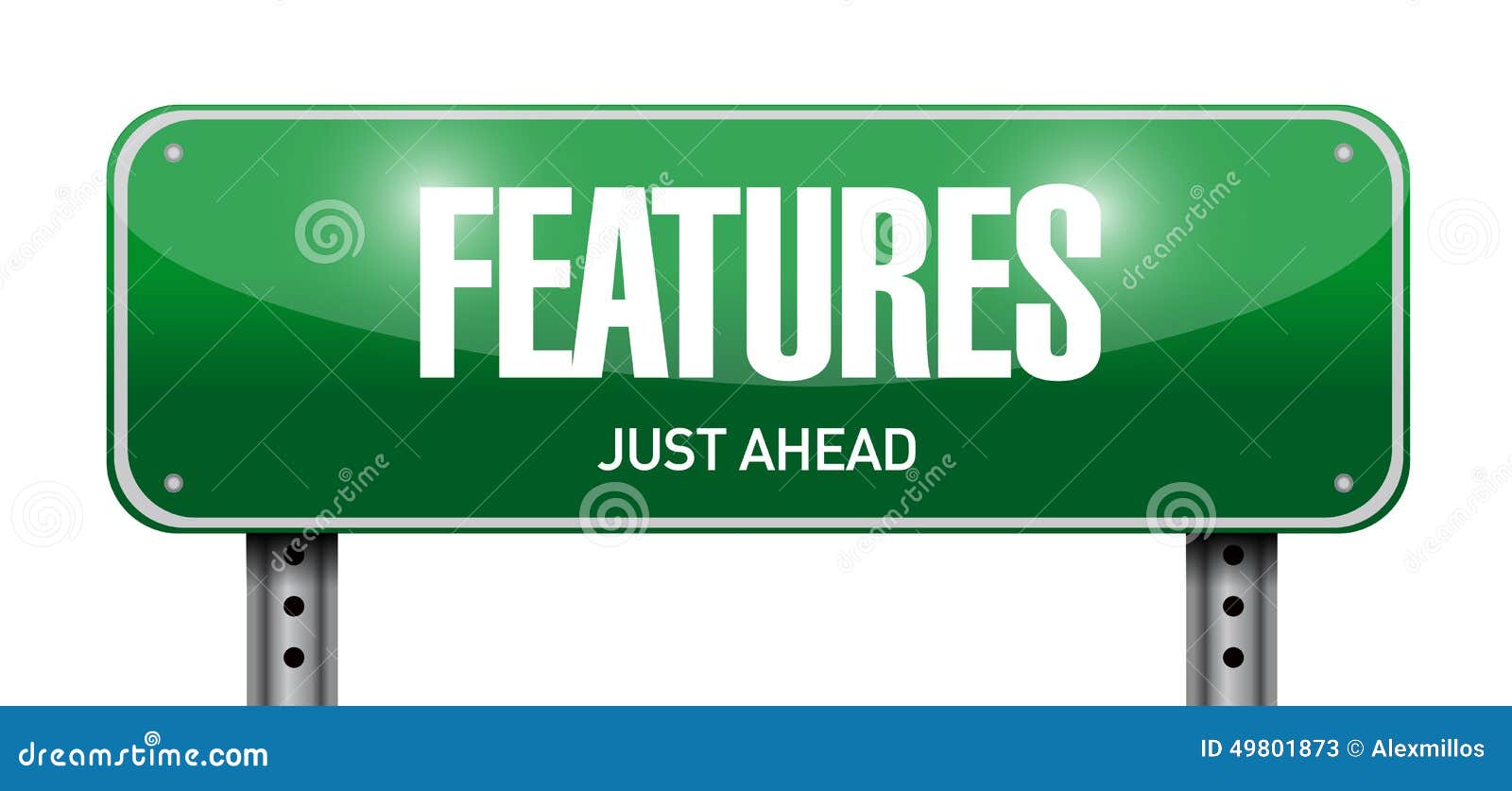 Features Road Sign Illustration Design Stock Illustration ...