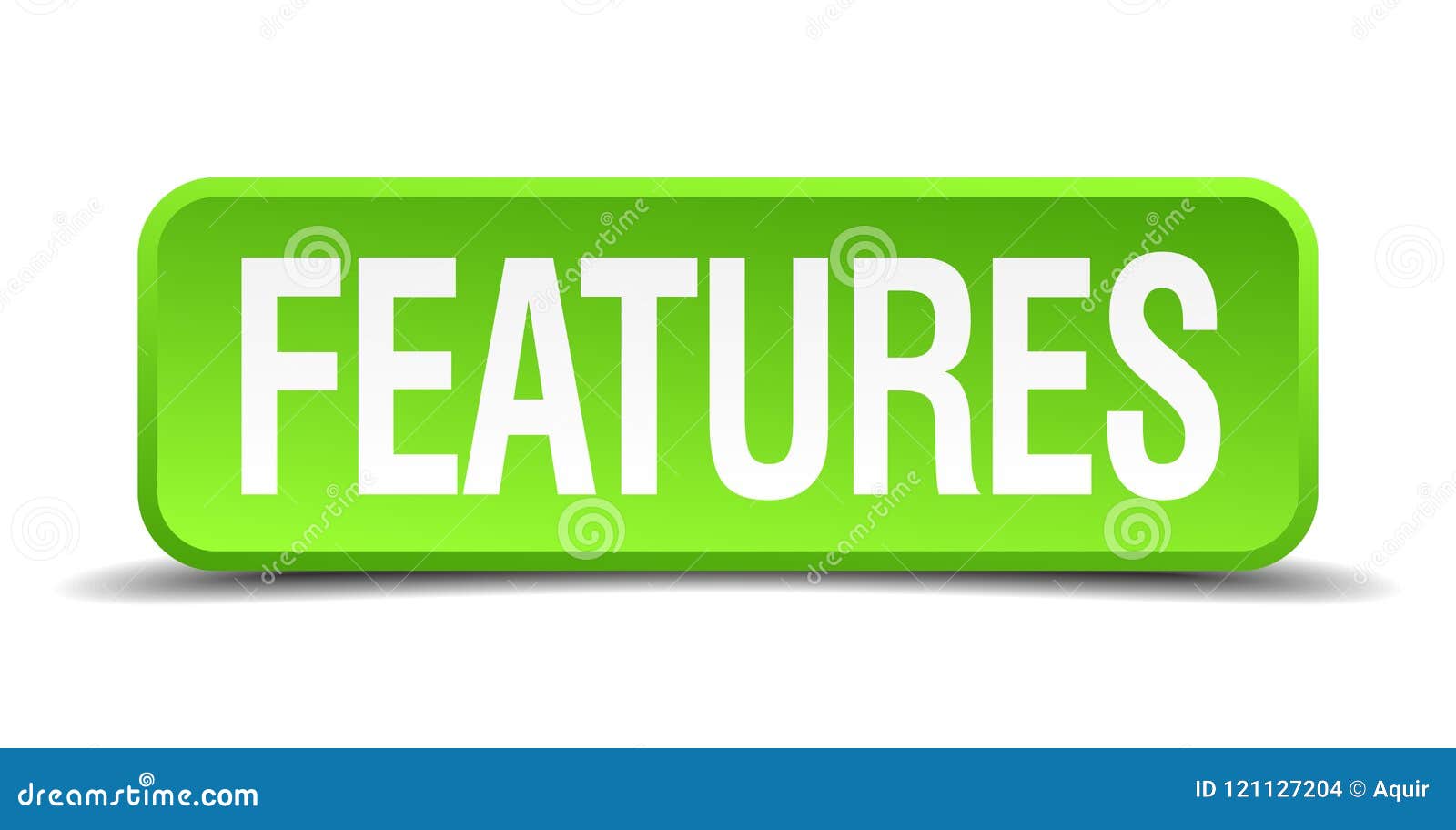 Features button stock vector. Illustration of banner - 121127204