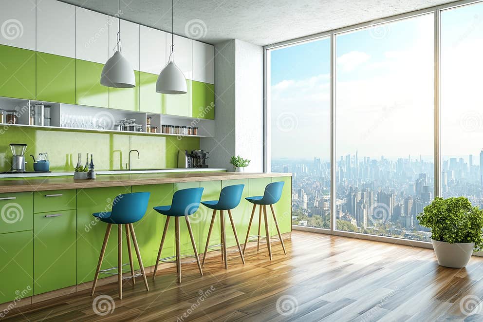 Featuring Bar Counters, Seats, and a Panoramic View of the Interior of ...