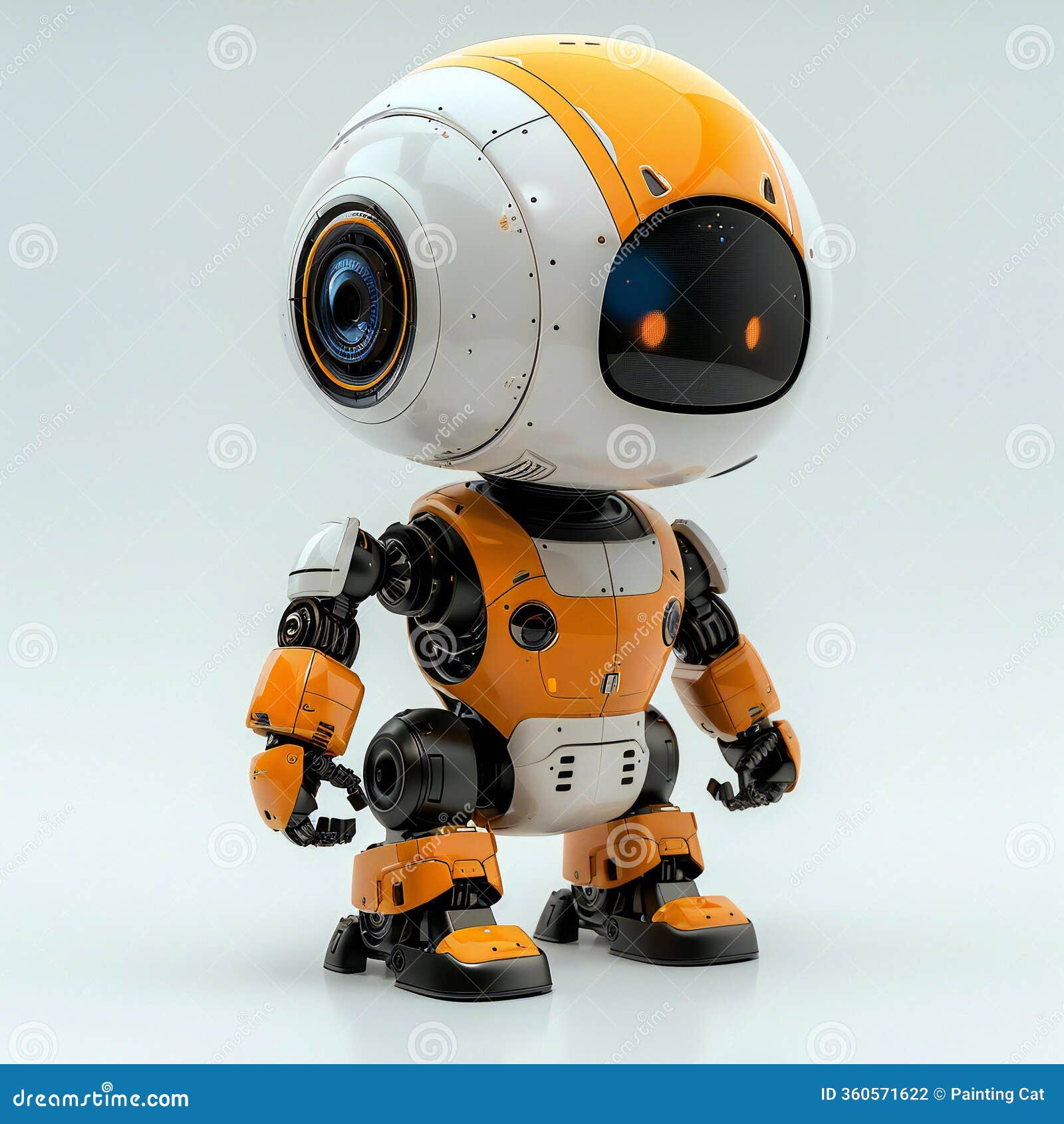 Featuring a Blank Robot Isolated on White Background , High Resolution ...