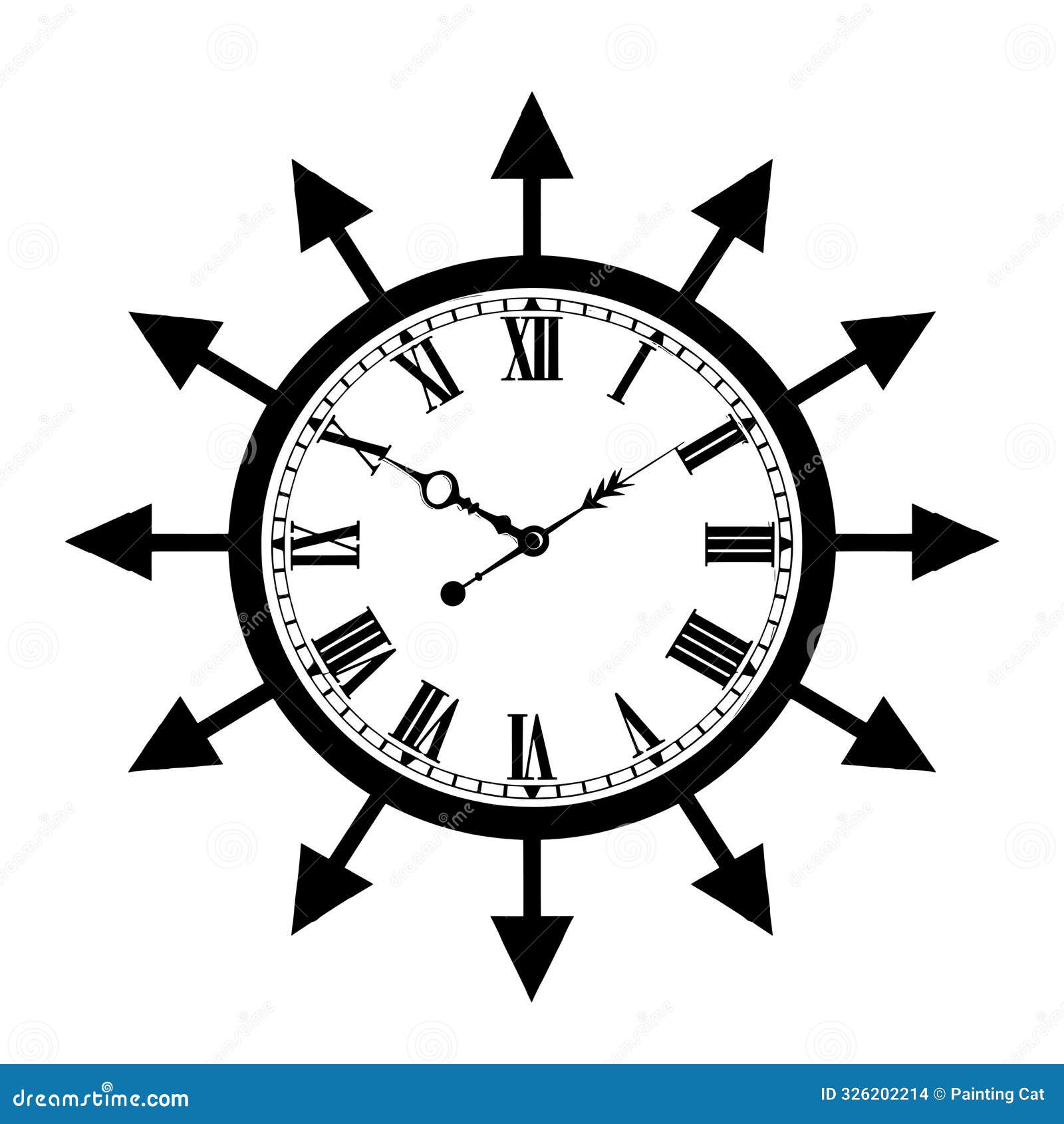 Featuring Create an Icon of the Clock Face with Arrows, Symbolizing ...