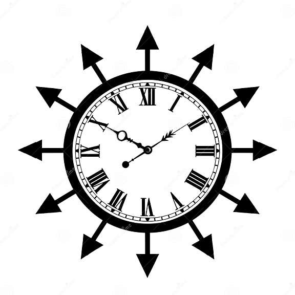 Featuring Create an Icon of the Clock Face with Arrows, Symbolizing ...