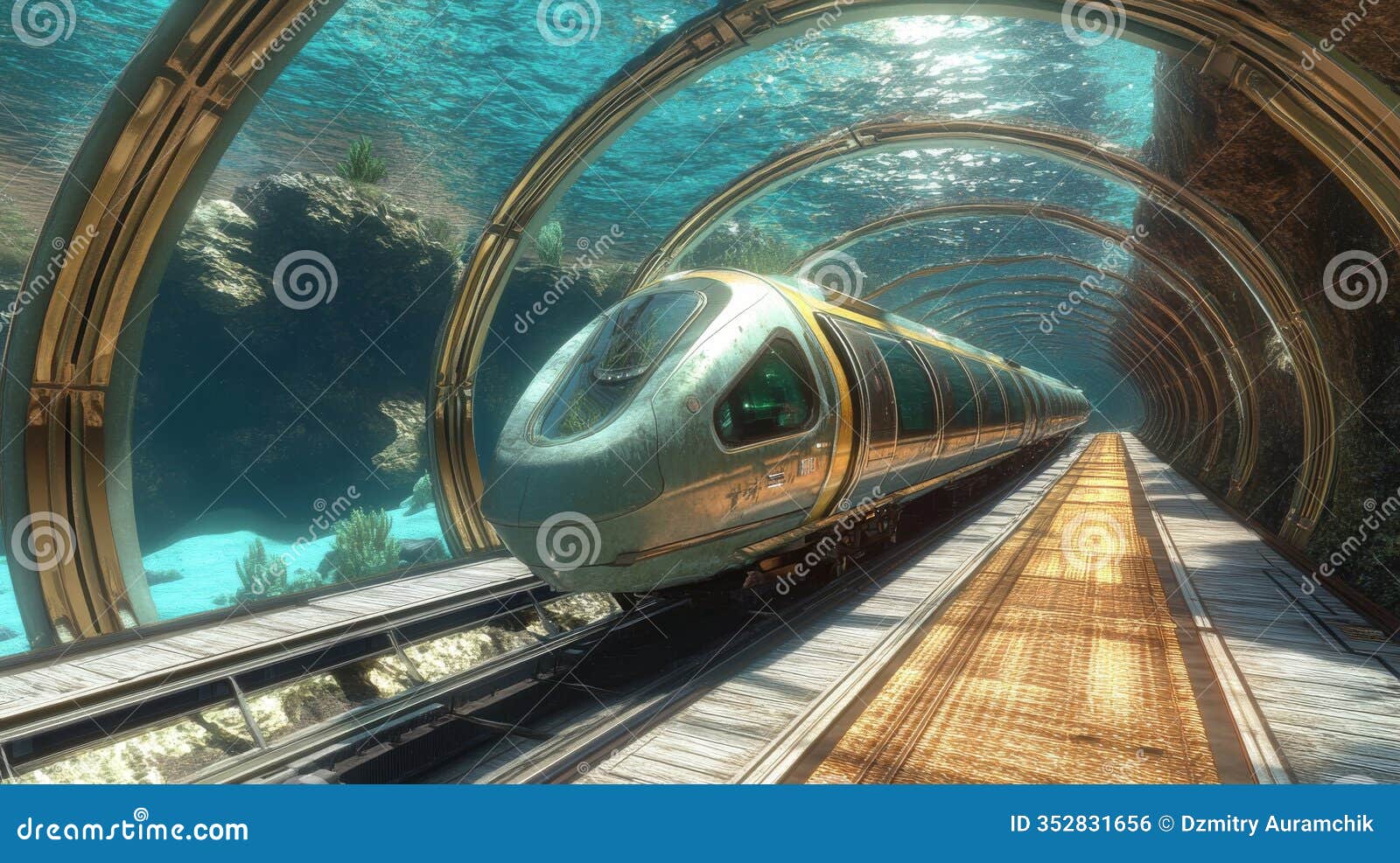 Featuring Futuristic Transport Scenery, this High-speed Underwater ...