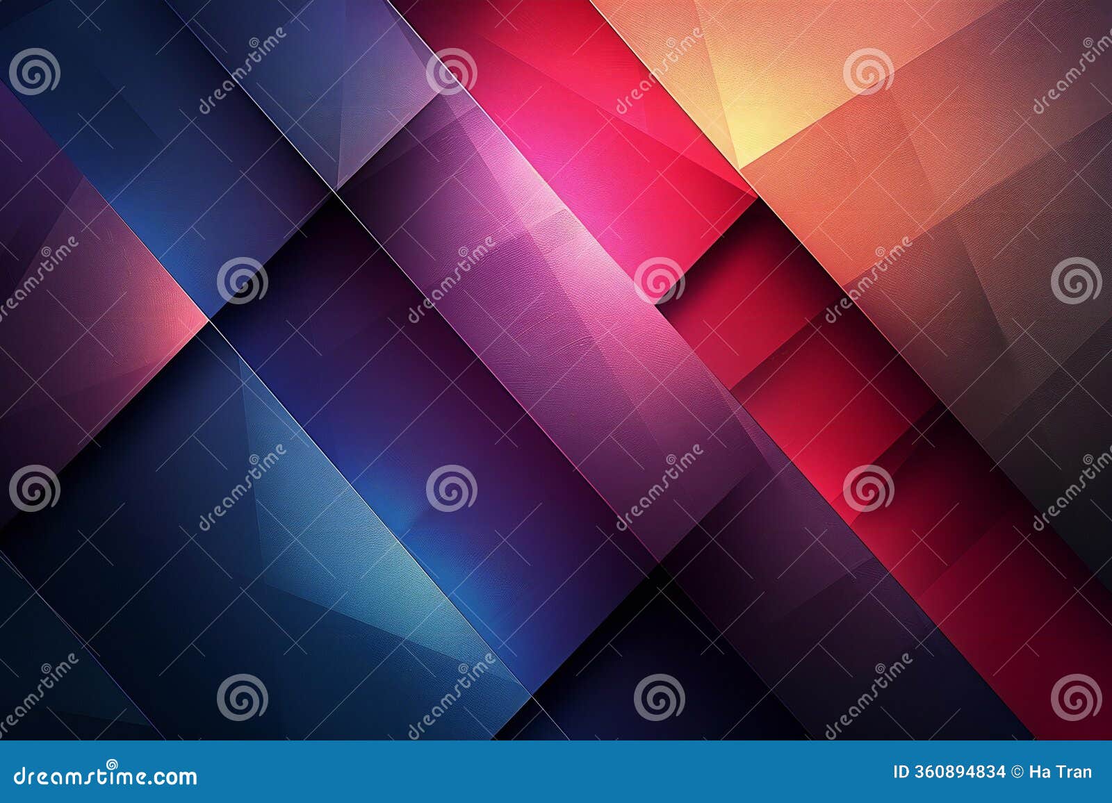 Featuring a Graphic of a Geometric Abstract Blue Light Red Light Design ...