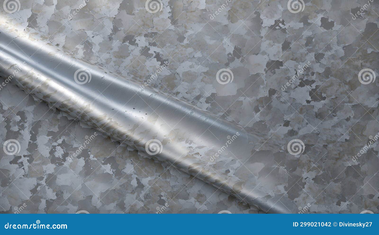 Reflective Galvanized Steel Backdrop. Ai Generated Stock Illustration ...