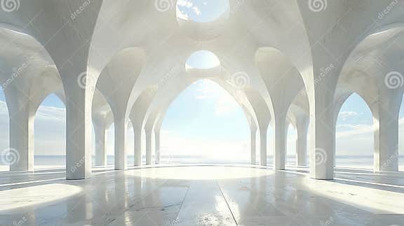 Featuring Multiple Arches Against a Backdrop of the Sky for an Open ...